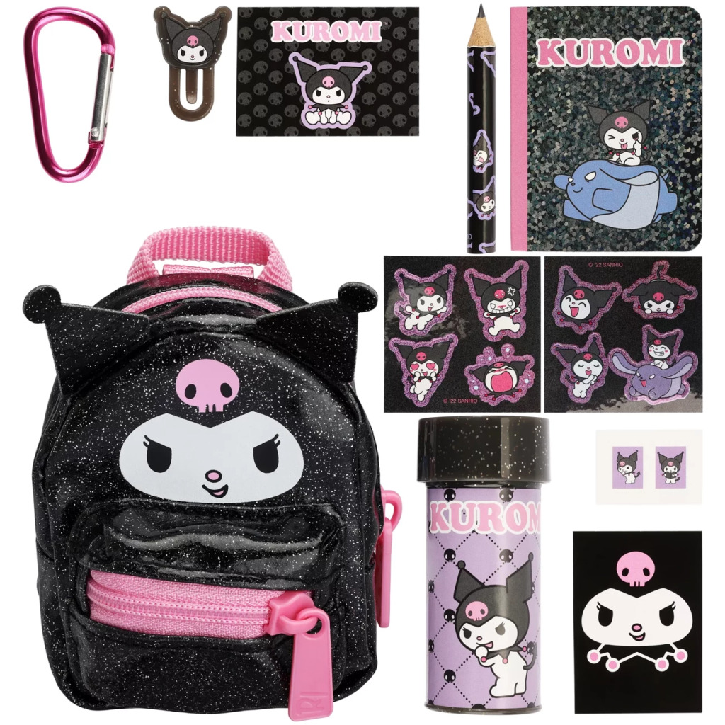 Mini Mochila Kuromi con 6 Sorpresas Sanrio-Real Littles - SofknCute